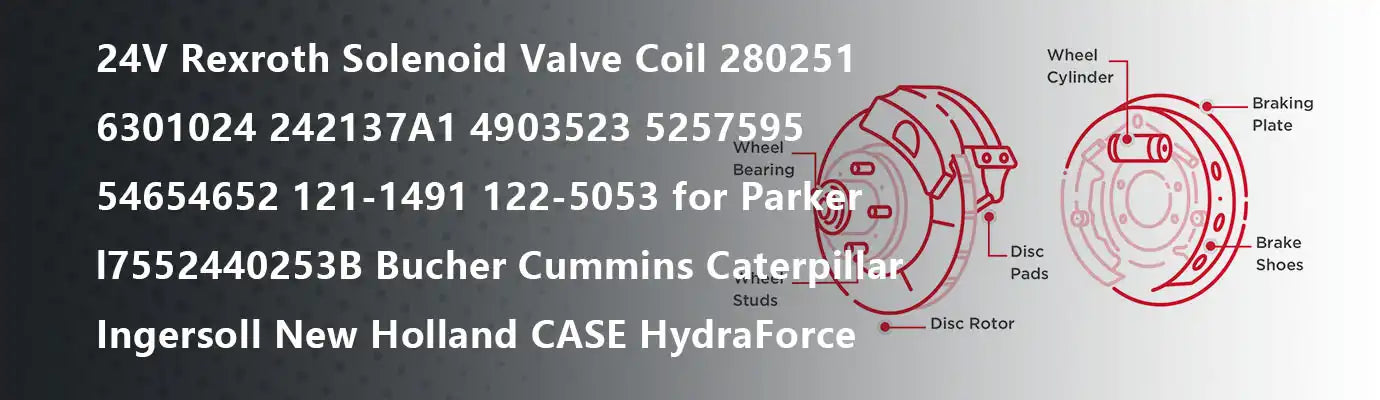 24V Rexroth Solenoid Valve Coil 280251 6301024 242137A1 4903523 525759 ...